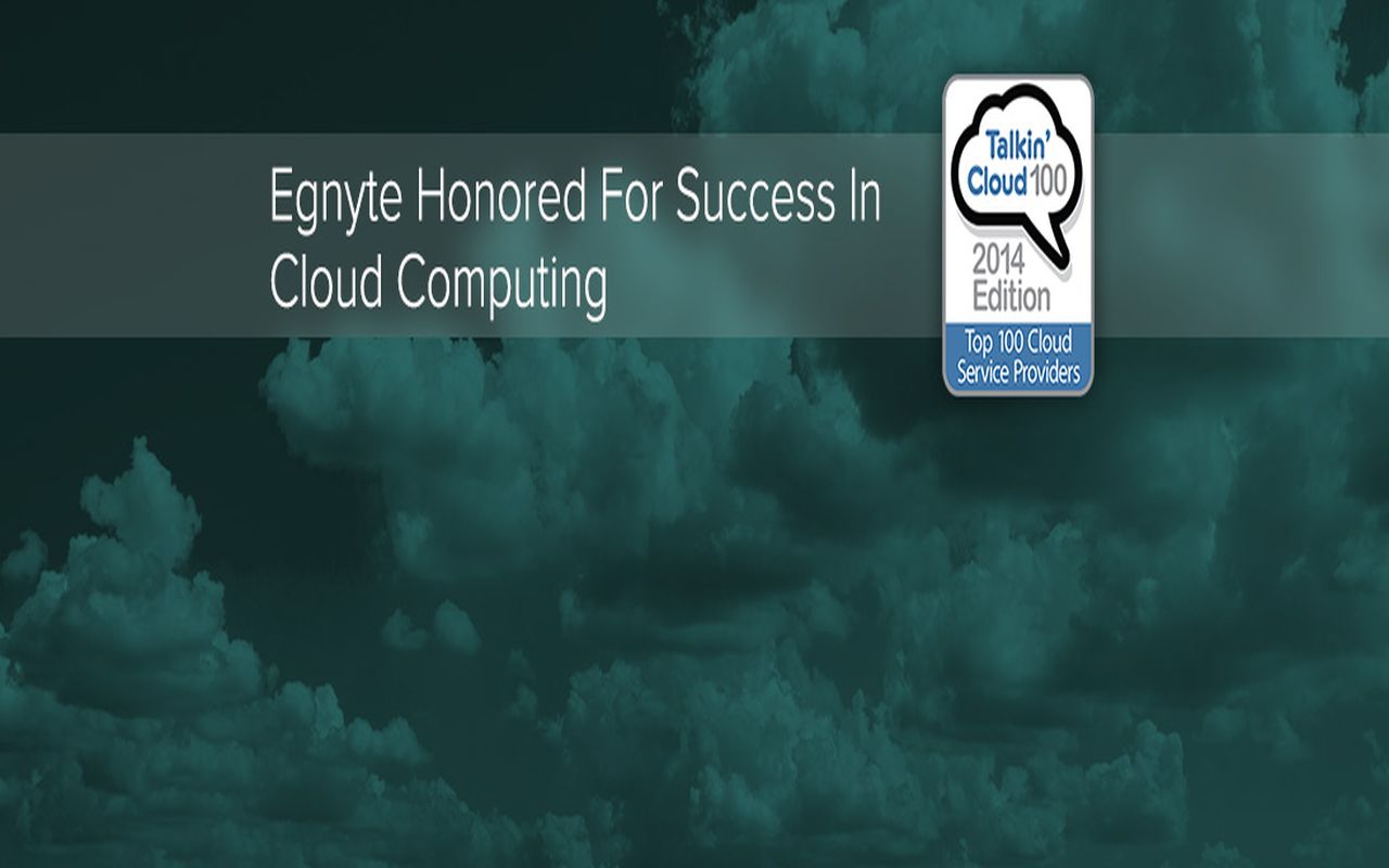 Egnyte Honored for Success in Cloud Computing - Egnyte Blog