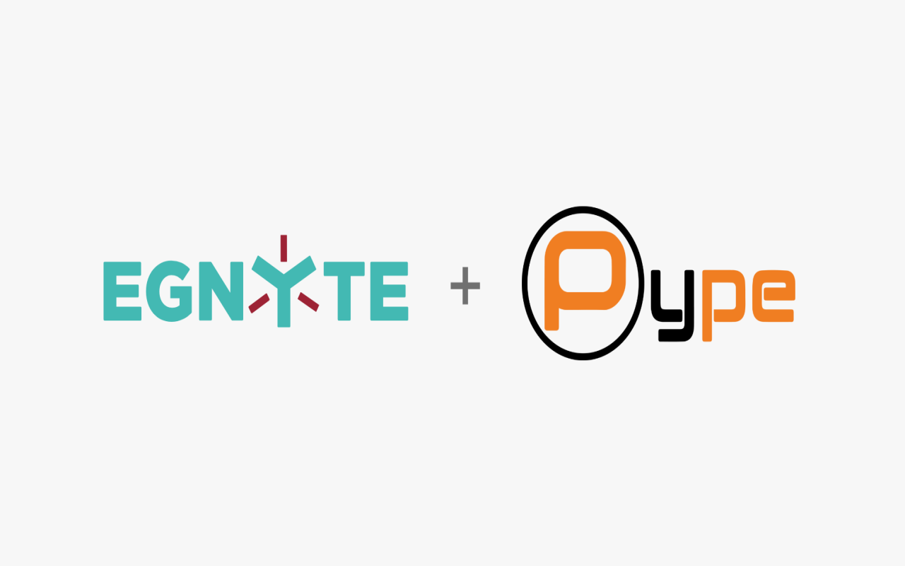 Announcing Pype + Egnyte Integration - Egnyte Blog