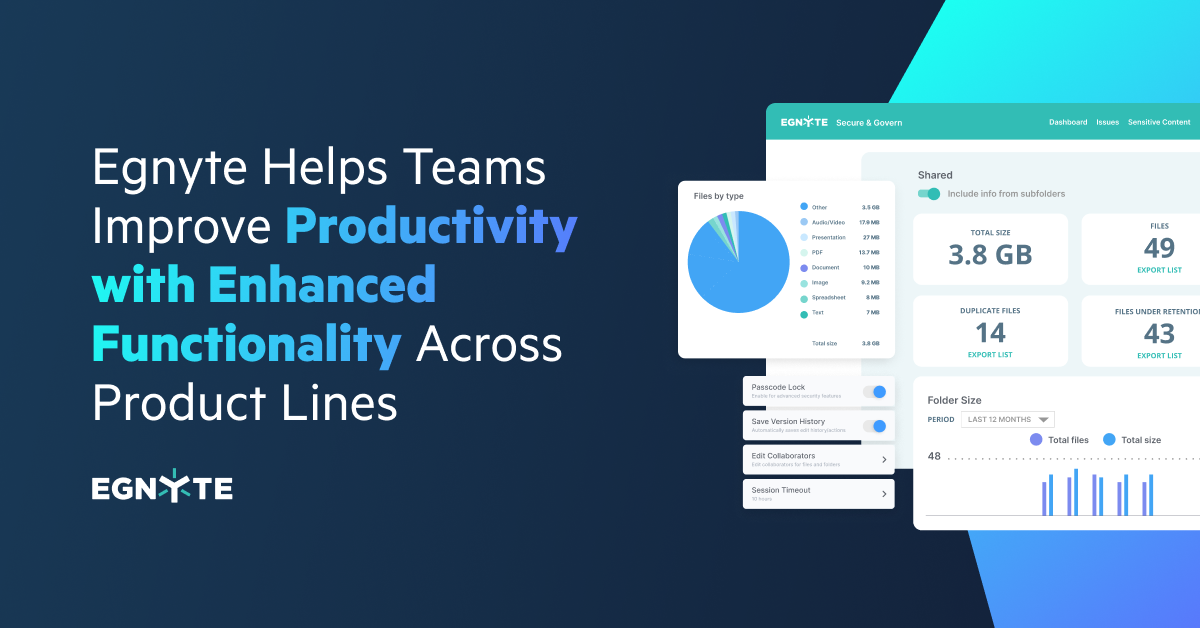 Egnyte Helps Teams Improve Productivity with Enhanced Functionality ...